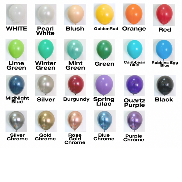 Custom 11" Plain Balloon Bouquet - Haflaty Store