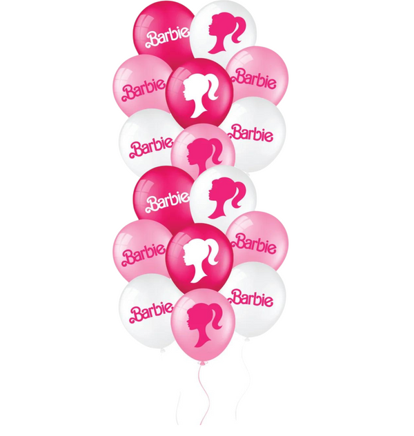 Barbie Pink Balloons 11" - Haflaty Store