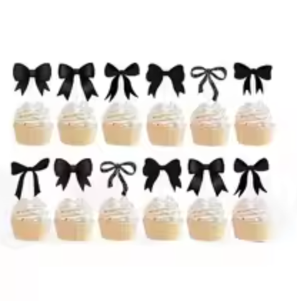 Ribbon Bow Cake Toppers - Haflaty Store