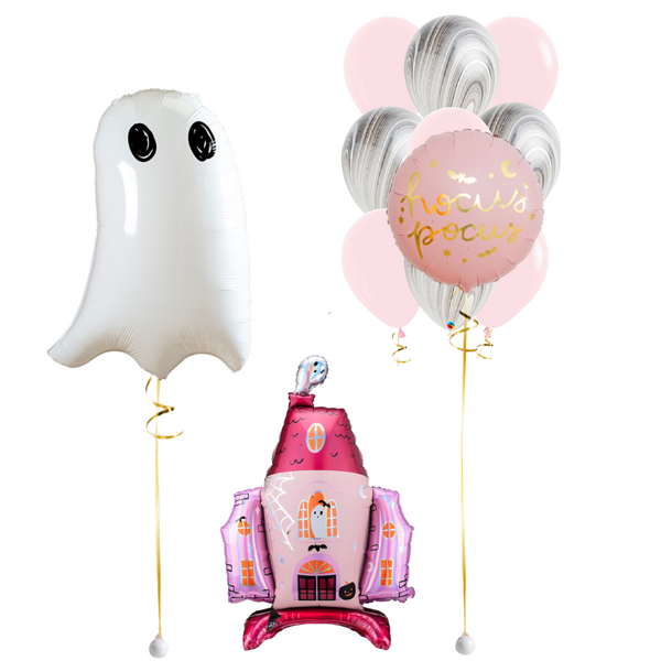 Halloween Pink Hocus Pocus Balloon Set - Haflaty Store
