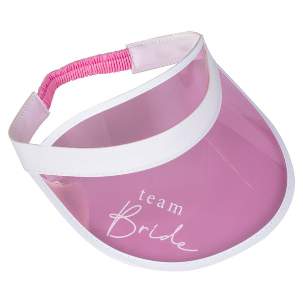 Pink Team Bride Visor Hen Party Hat - Haflaty Store