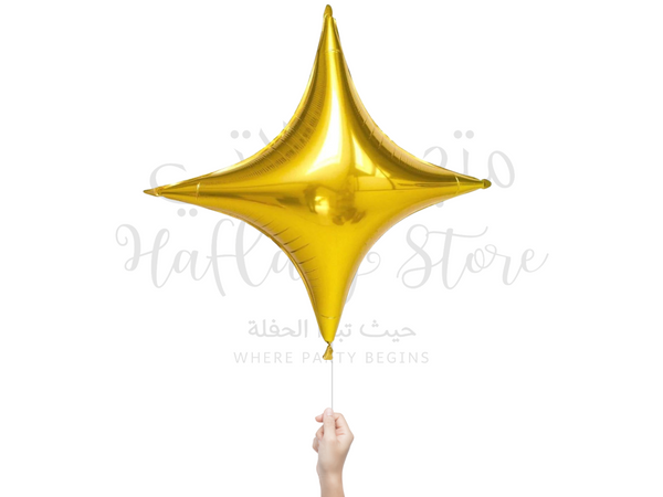 34” Gold 4 Point star - Haflaty Store
