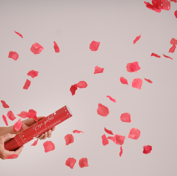 Red Rose Petal Confetti Cannon - Haflaty Store