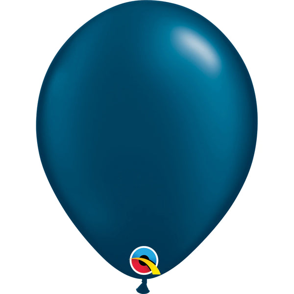 Pearl Midnight Blue Latex Balloons 11" - Haflaty Store